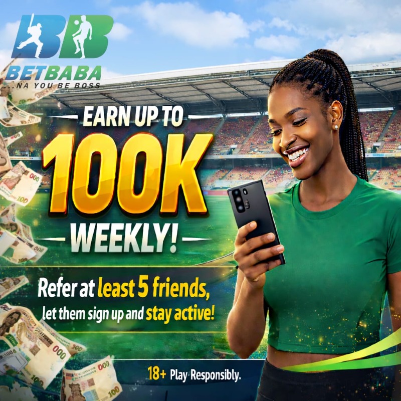Earn up to 100k weekly when you join the BetBaba Referral Program ...
