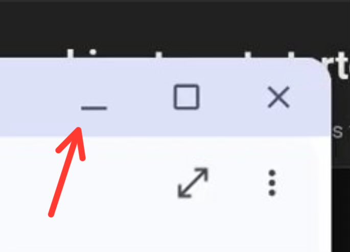 Minimise Button