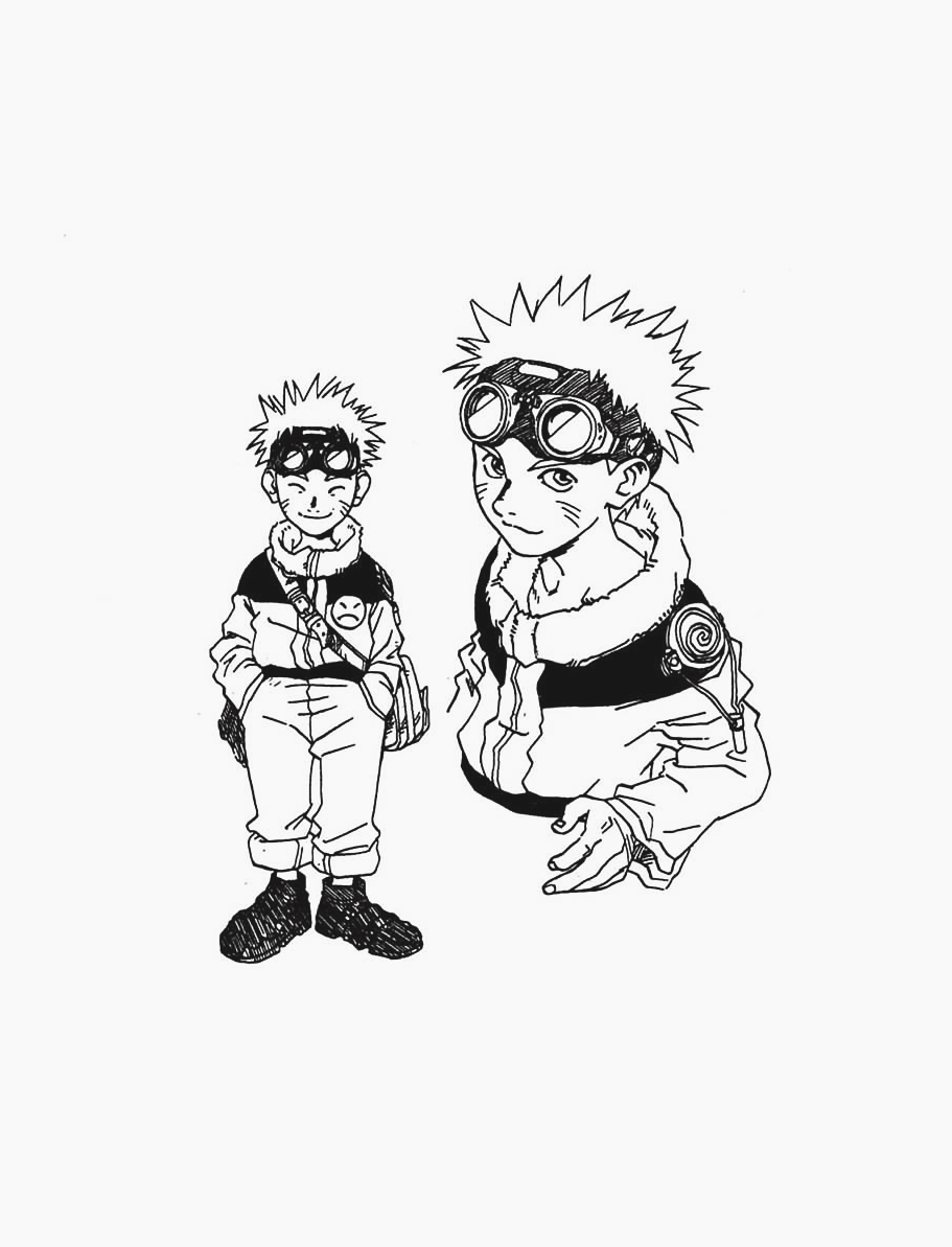 Early Naruto Drawings Naruto Team 7 Framed Picture Made With Kayou