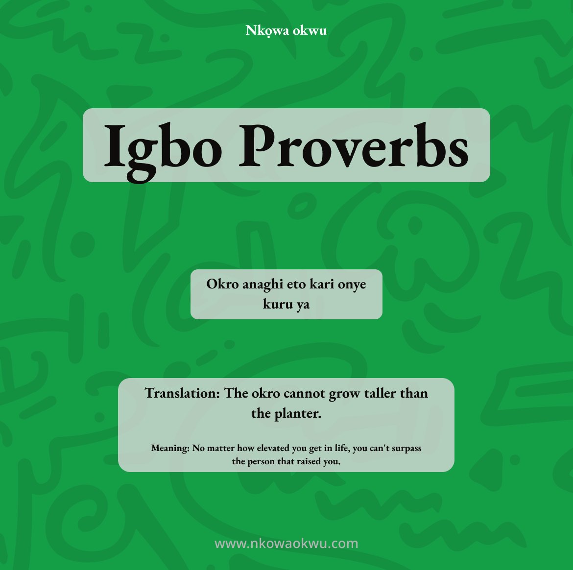 Wise Igbo Quotes