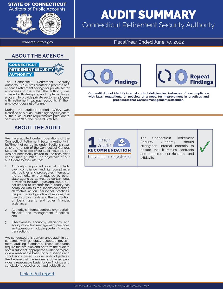 APA | CT – Connecticut State Auditors of Public Accounts