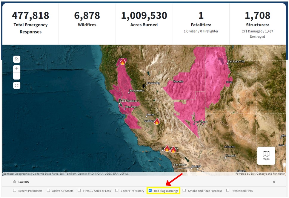 California Fire History Map