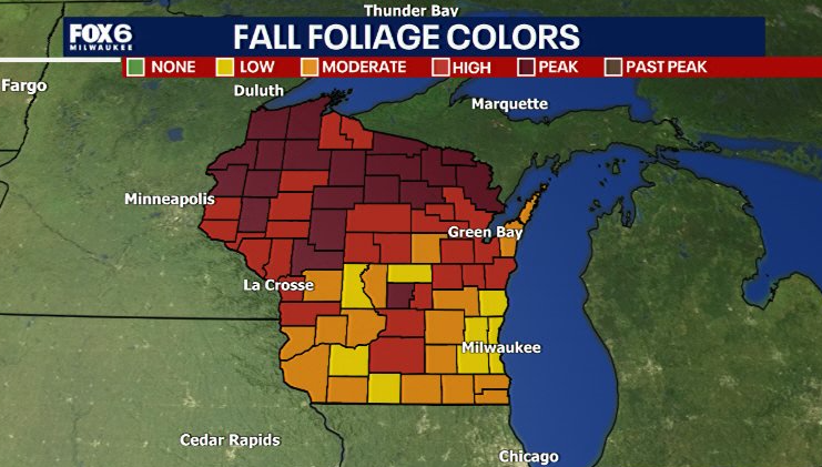 Michigan Fall Color Map Now