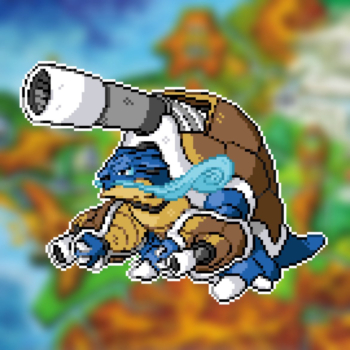 Mega Blastoise Sprite Deadshot Mega Blastoise Pokemon DC Sprite
