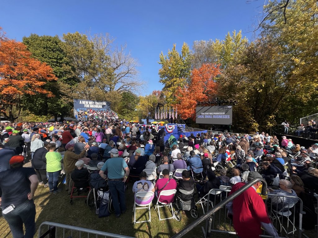 Massive crowd at Riverside park in Grand Rapids, Michigan for this ...