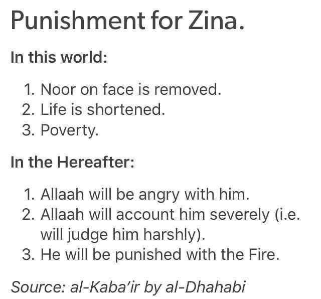 Zina In Islam Quotes
