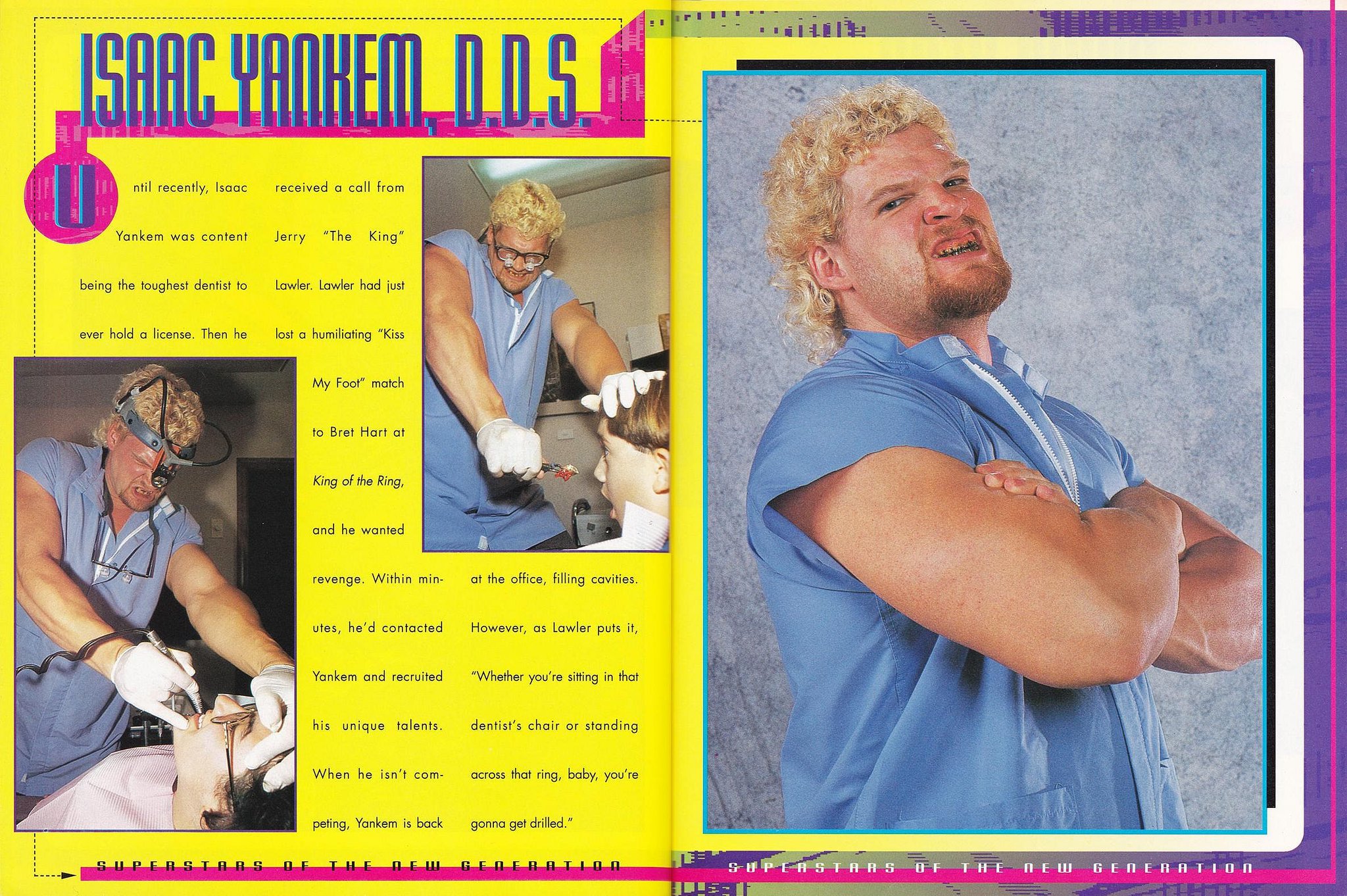 Isaac Yankem The Undertaker W/ Paul Bearer Vs Isaac Yankem DDS (Kane)