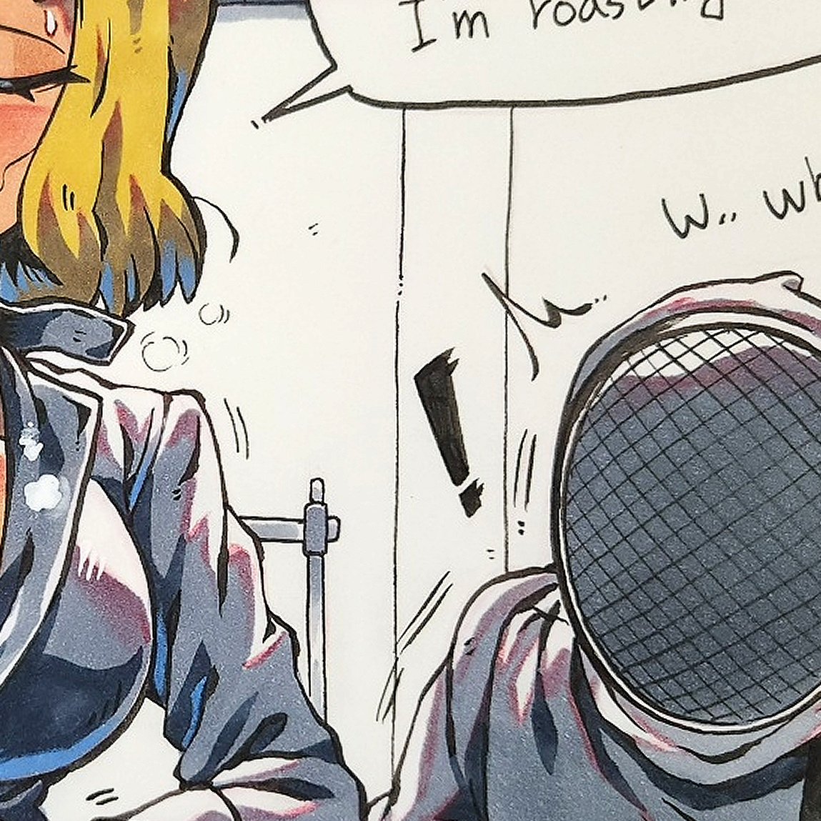 「Grace Cartoon Commission The 4-picture Grace comic commissio」FTEの漫画