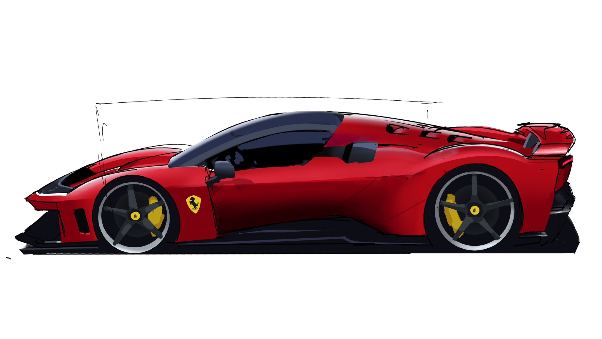 Ferrari F80 Drawing Ferrari F80 Succeeds LaFerrari With 1184bhp F1 V6