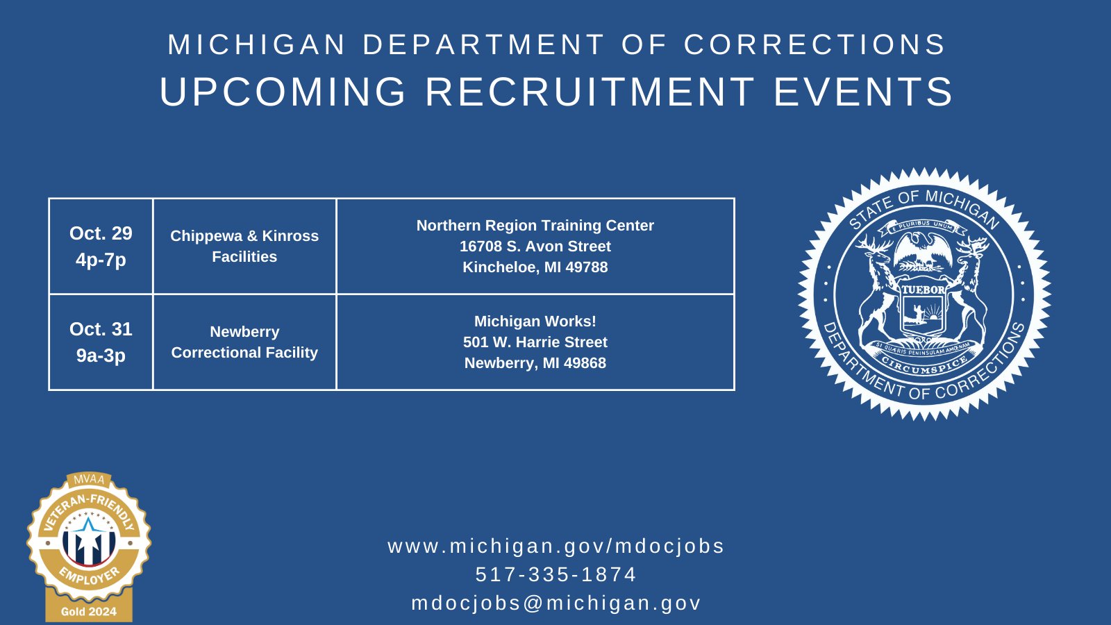 Michigan Department Of Corrections Logo Michigan Department Of