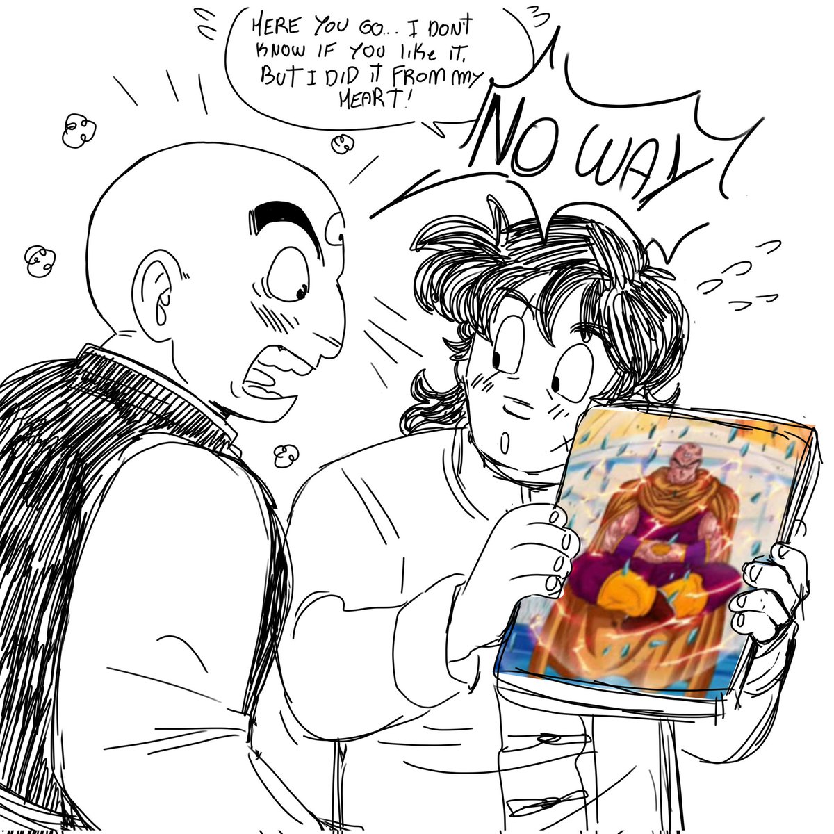 「Awesome fucking Tenshinhan edit has been everywhere in my t」null 🇨🇱🍉 comms closedの漫画