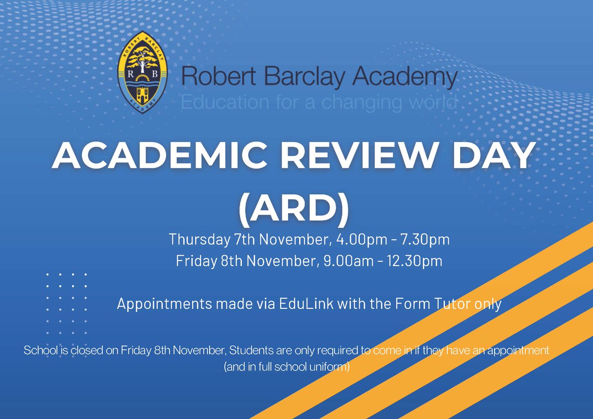 School Calendar - Robert Barclay Academy