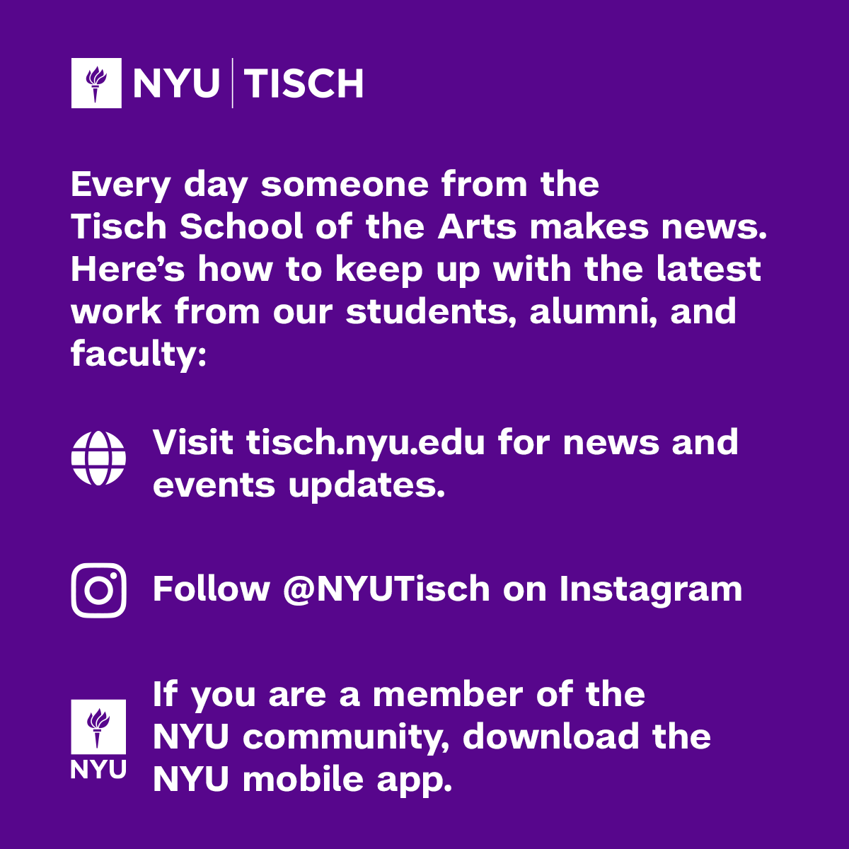 Tisch School Of The Arts Logo NYU Steinhardt, School Of Culture,
