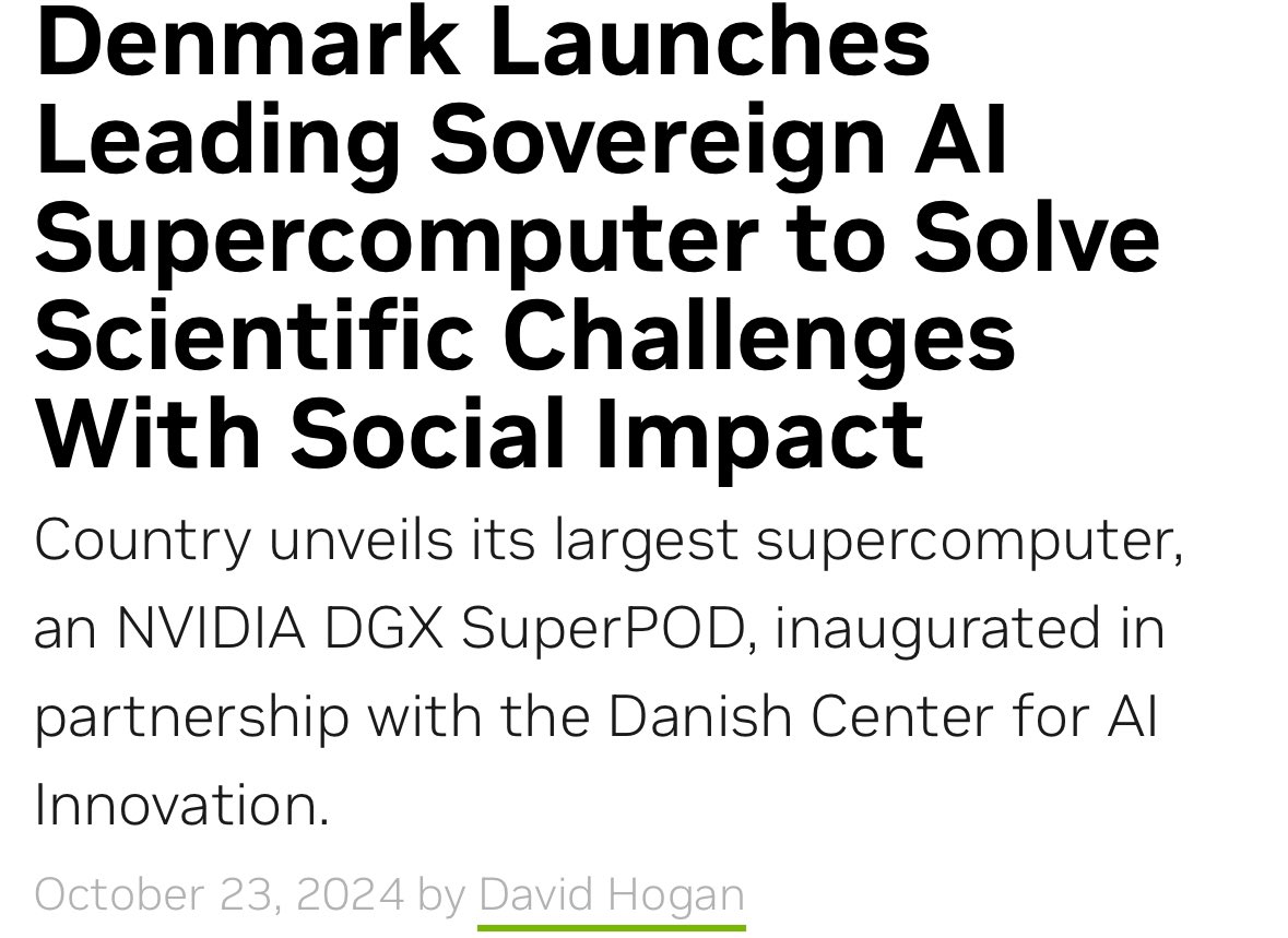 NVIDIA CEO and HRH King Frederik Launch Gefion AI Supercomputer with ...