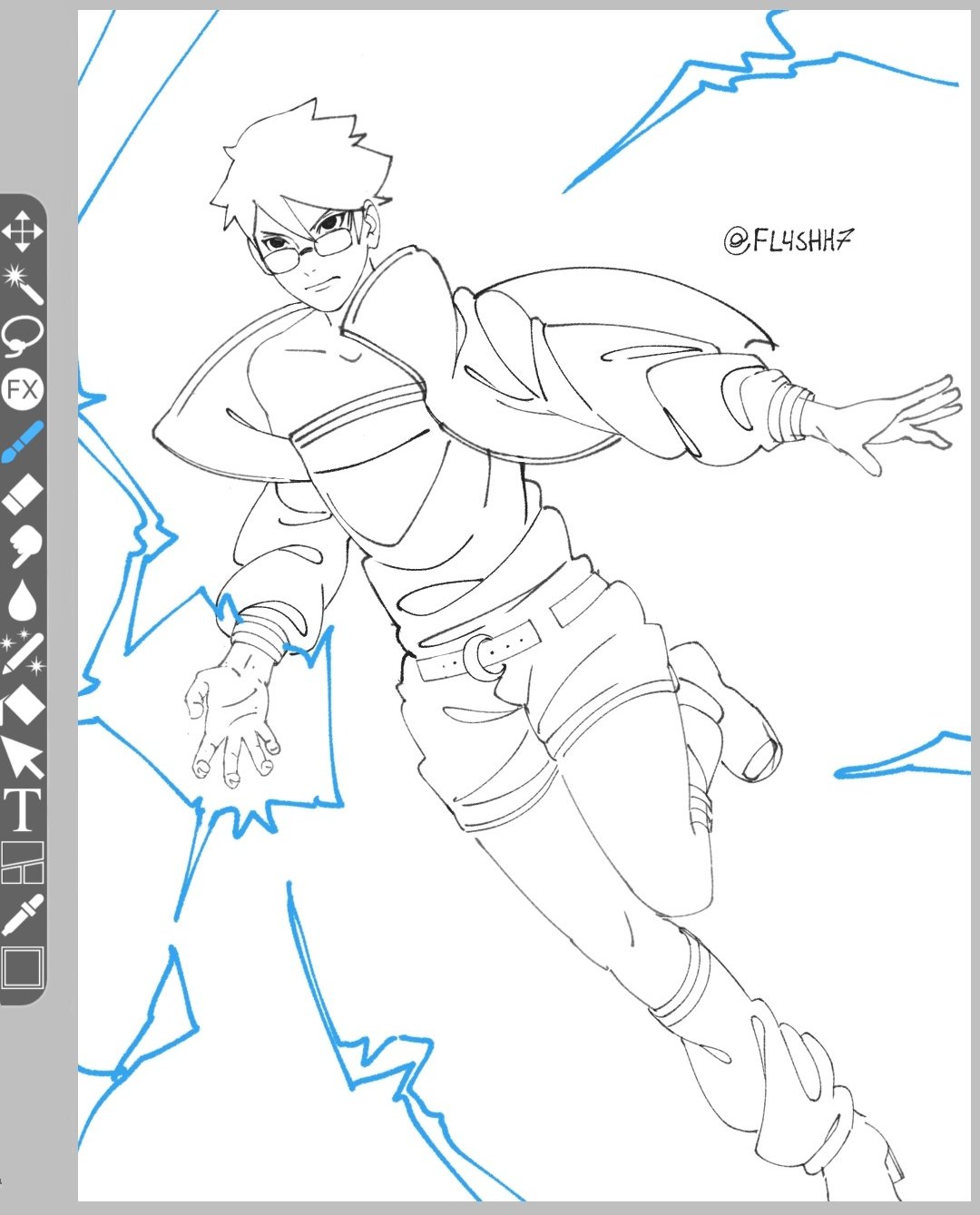 Naruto Sarada Coloring Pages