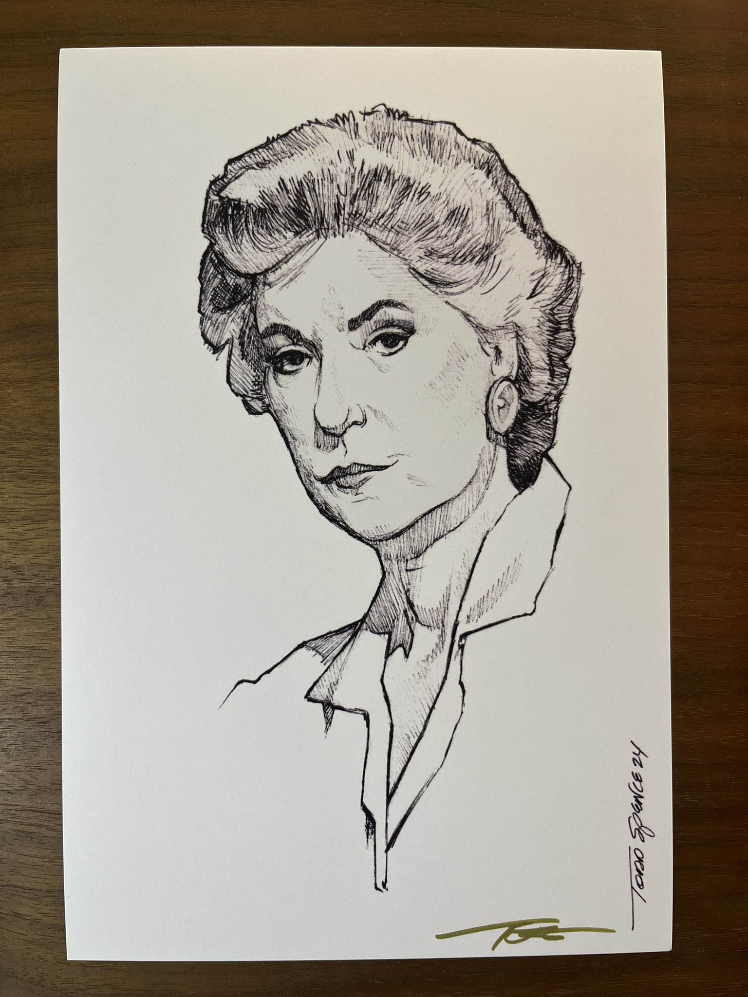 Bea Arthur Painting