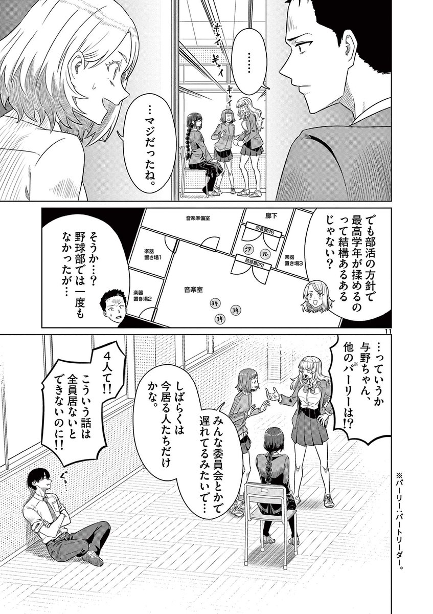 「野球部辞めて入った吹部が揉め過ぎててヤバい(2/9) 」ビリー(宮脇)🍆 C105 日曜西あ-31bの漫画