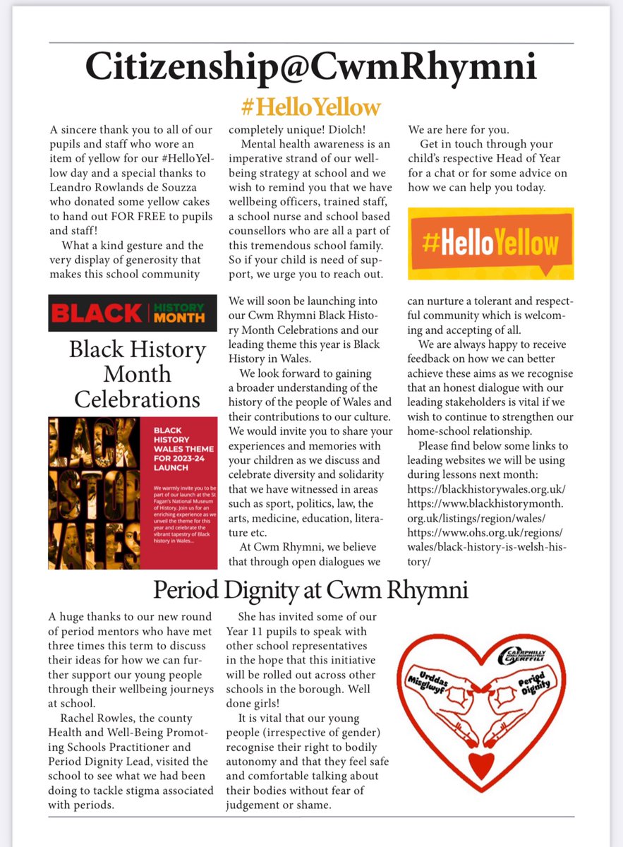 Ysgol Gyfun Cwm Rhymni – Tua'r Goleuni