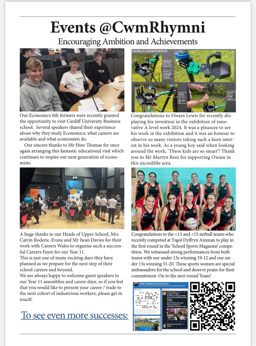 Ysgol Gyfun Cwm Rhymni – Tua'r Goleuni