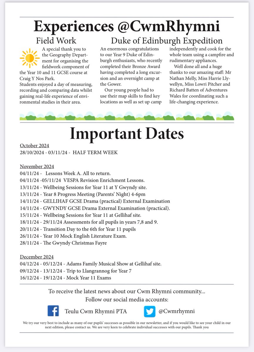 Ysgol Gyfun Cwm Rhymni – Tua'r Goleuni