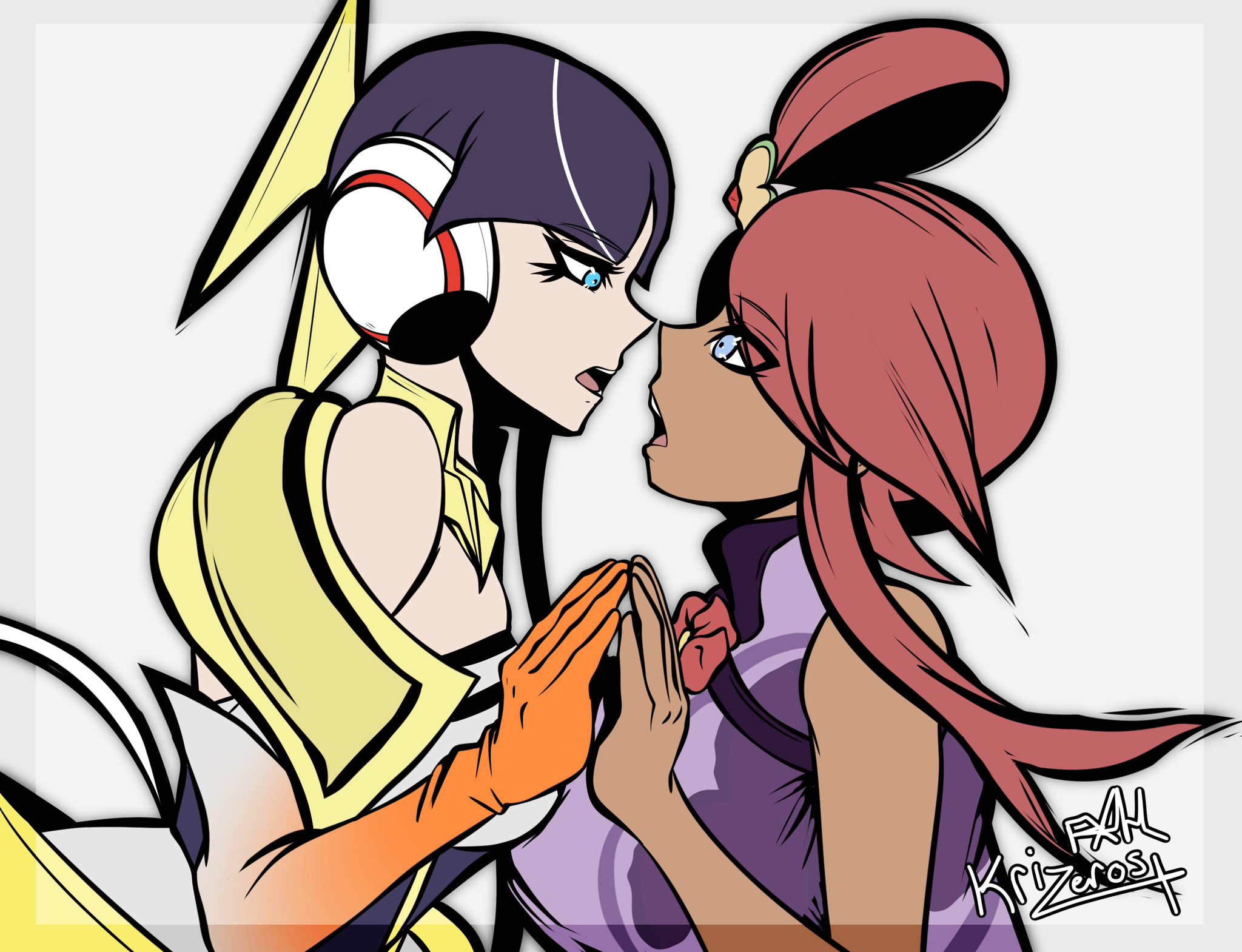 Pokemon Elesa Ve Skyla öpücüğü
