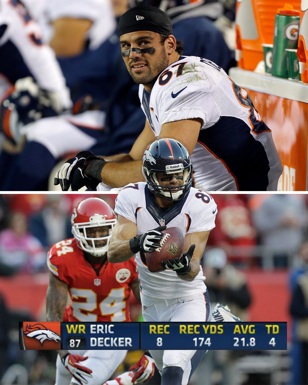 Eric Decker Broncos Vangen