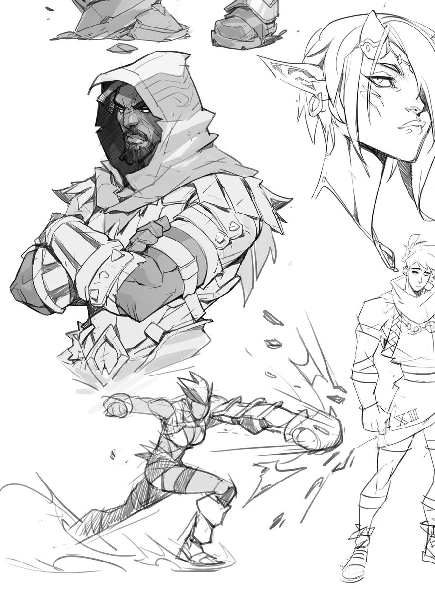 「Faces! #faceyourart #characterdesign 」Pyroowdailyの漫画