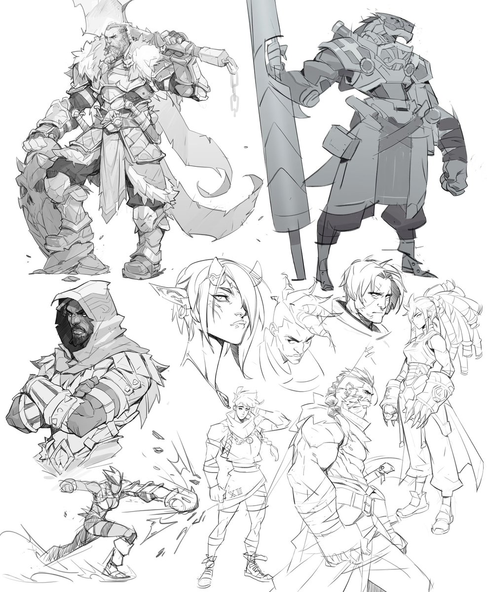 「Faces! #faceyourart #characterdesign 」Pyroowdailyの漫画