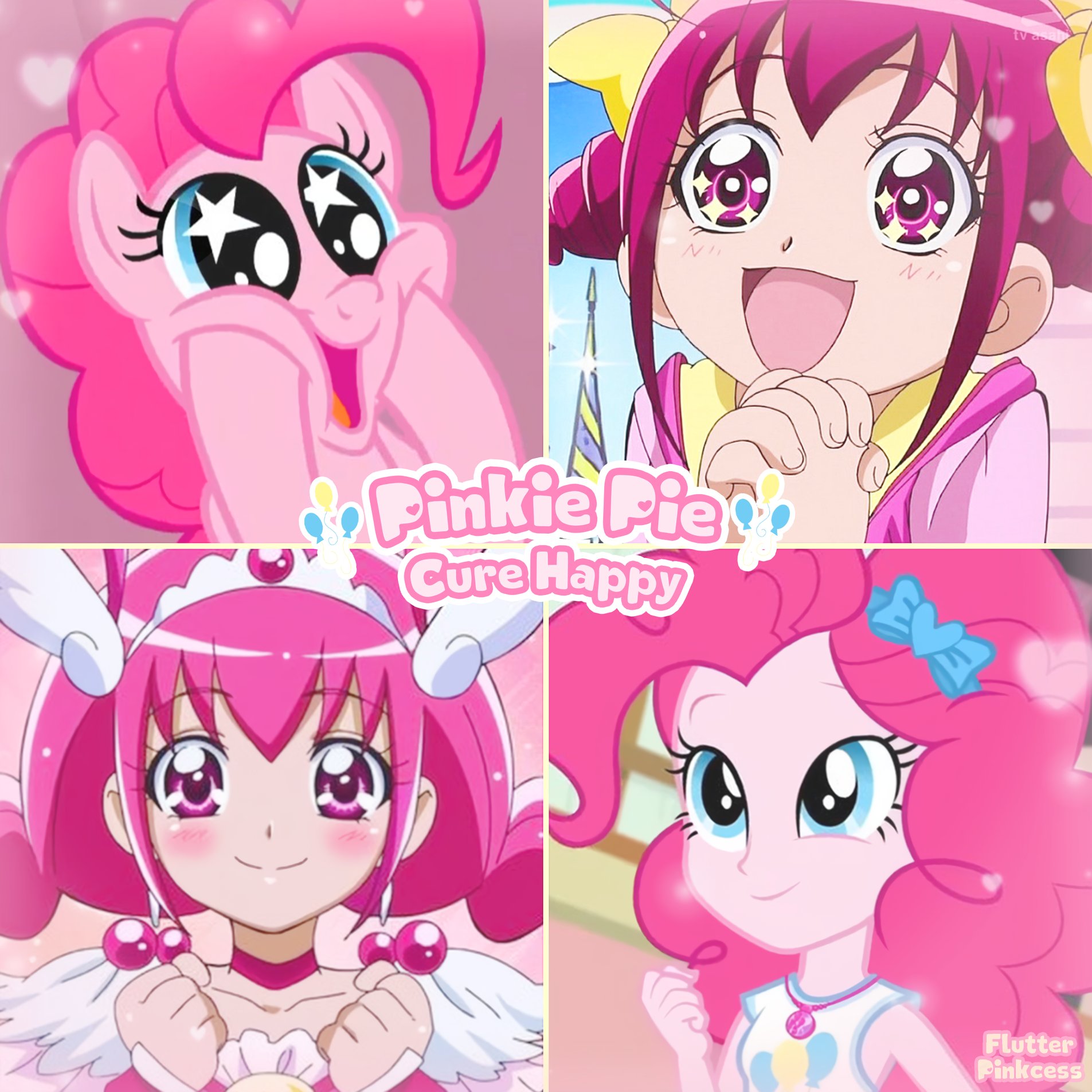 Smile Precure Mlp Fim Cure Happy's 50ft Transformation In Glitter