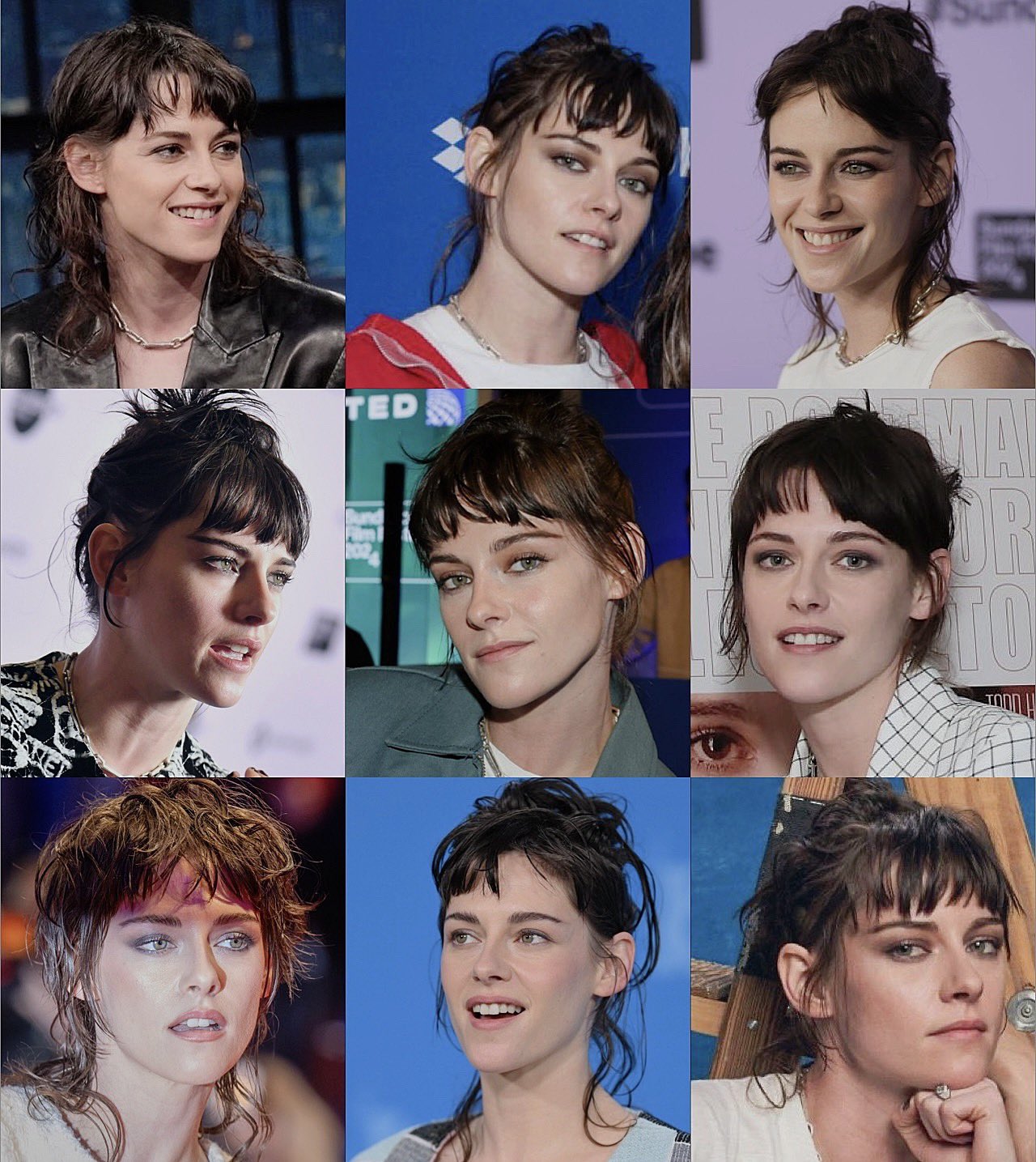 Kristen Stewart Lächelt Collage Kristen Stewart Wirbt Für Chanels