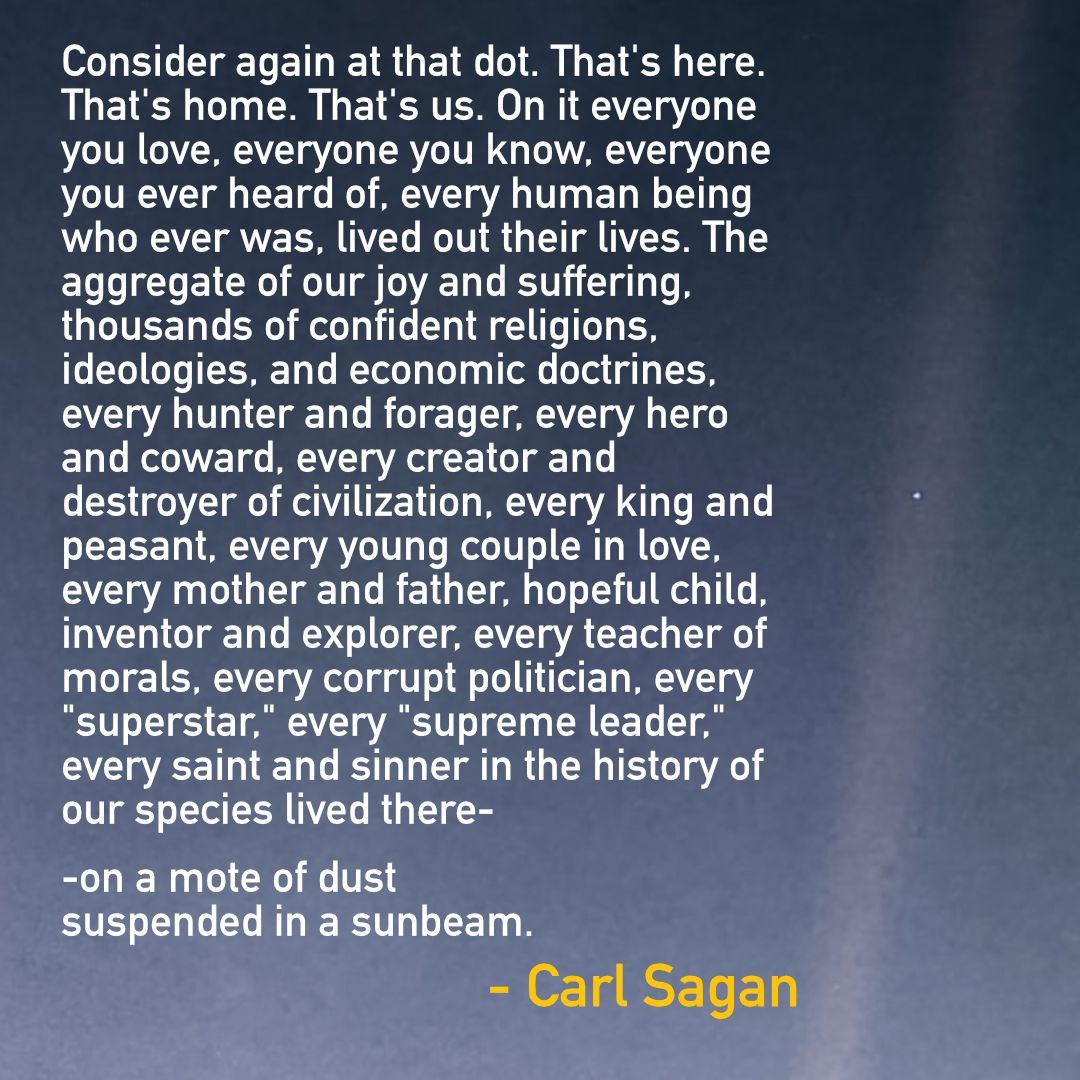 Mote Of Dust Quote Earth Week: Inspiration From A Pale Blue Dot