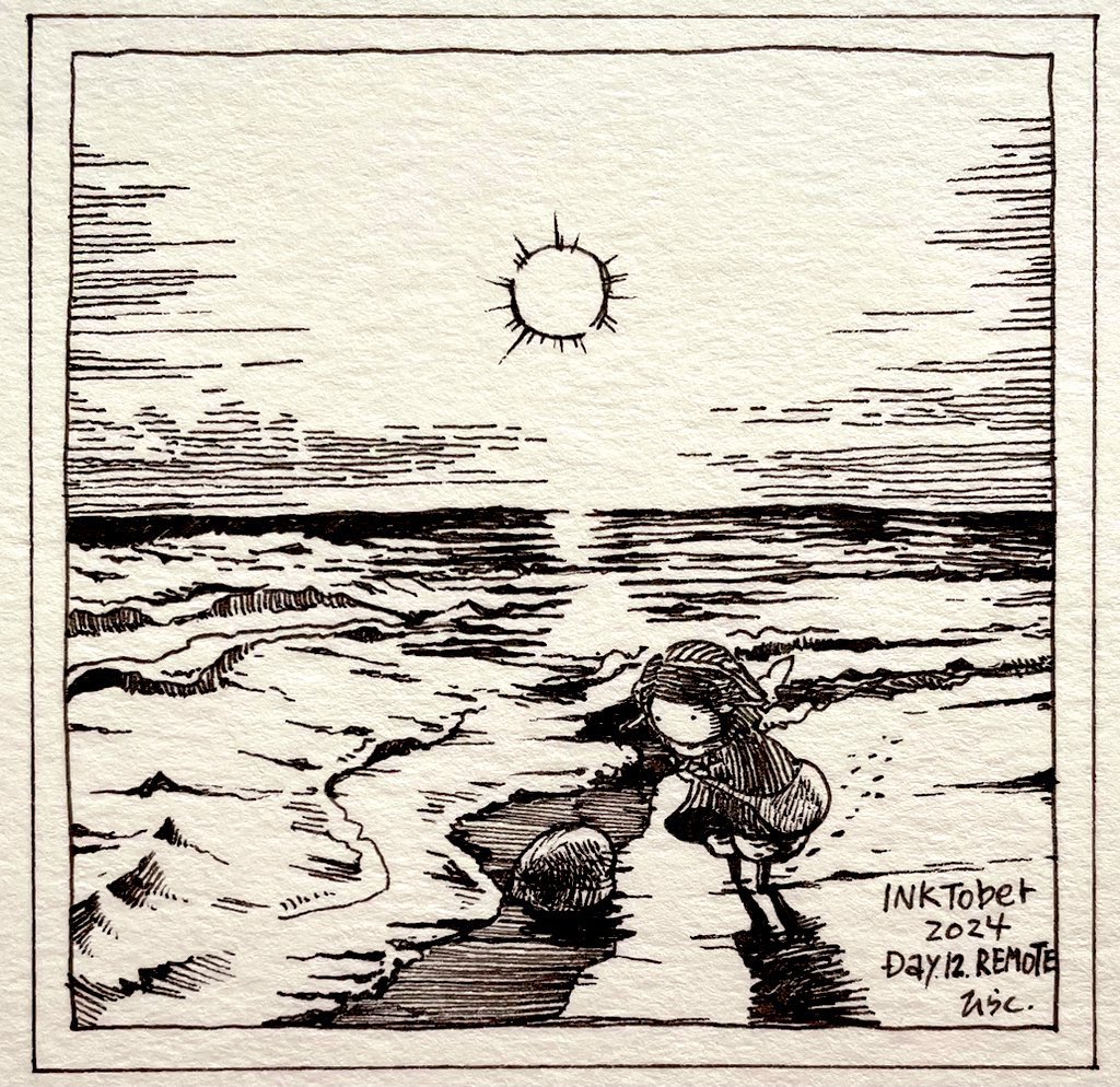 今月描いた絵を晒そう #Pavot 10月は #Inktober に参加しています。 旅を想起させるテーマが多く」ひらく🐑の漫画