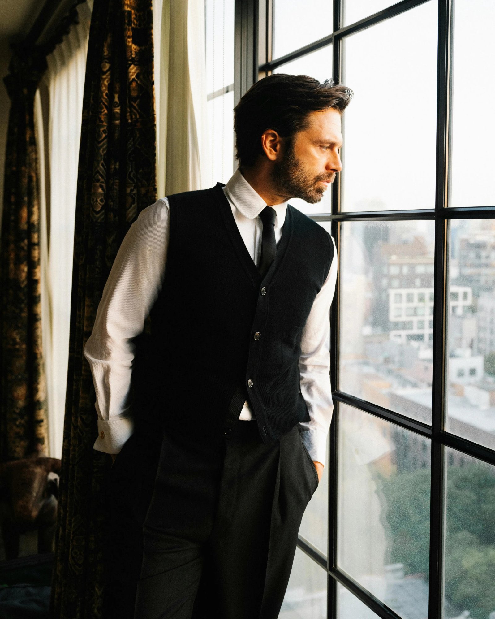 Sebastian Stan Photo Shoot Flaunt Chris Evans Sebastian Stan