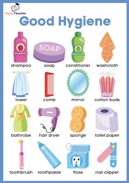 Pictures Of Things Used For Personal Hygiene Personal Hygiene Posters