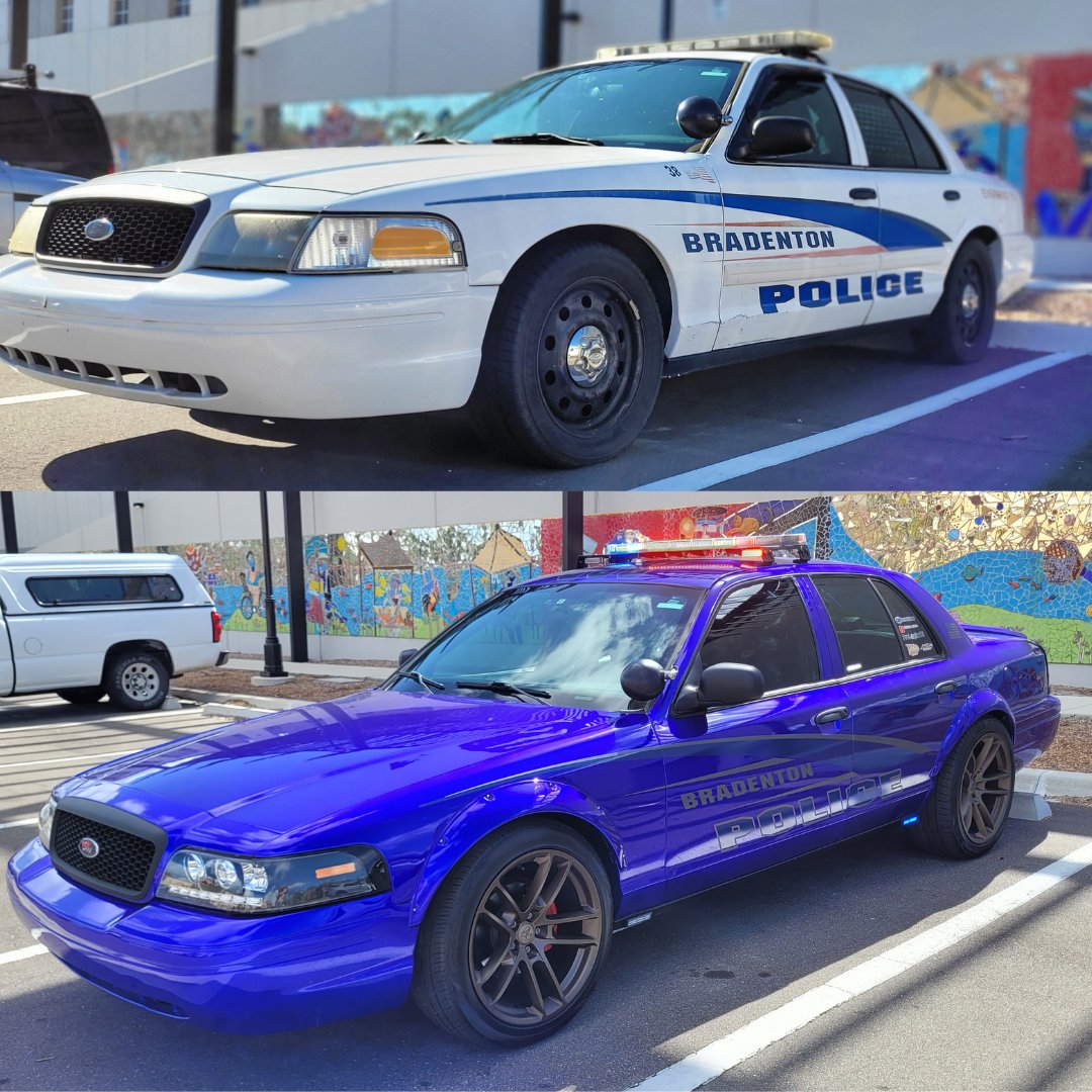 Customized Crown Victoria Police Interceptor California Streets: