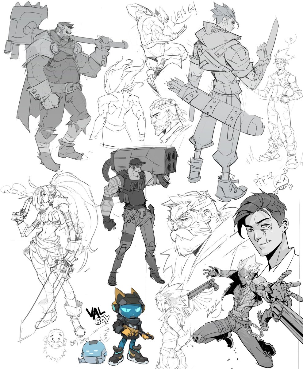 「Faces! #faceyourart #characterdesign 」Pyroowdailyの漫画