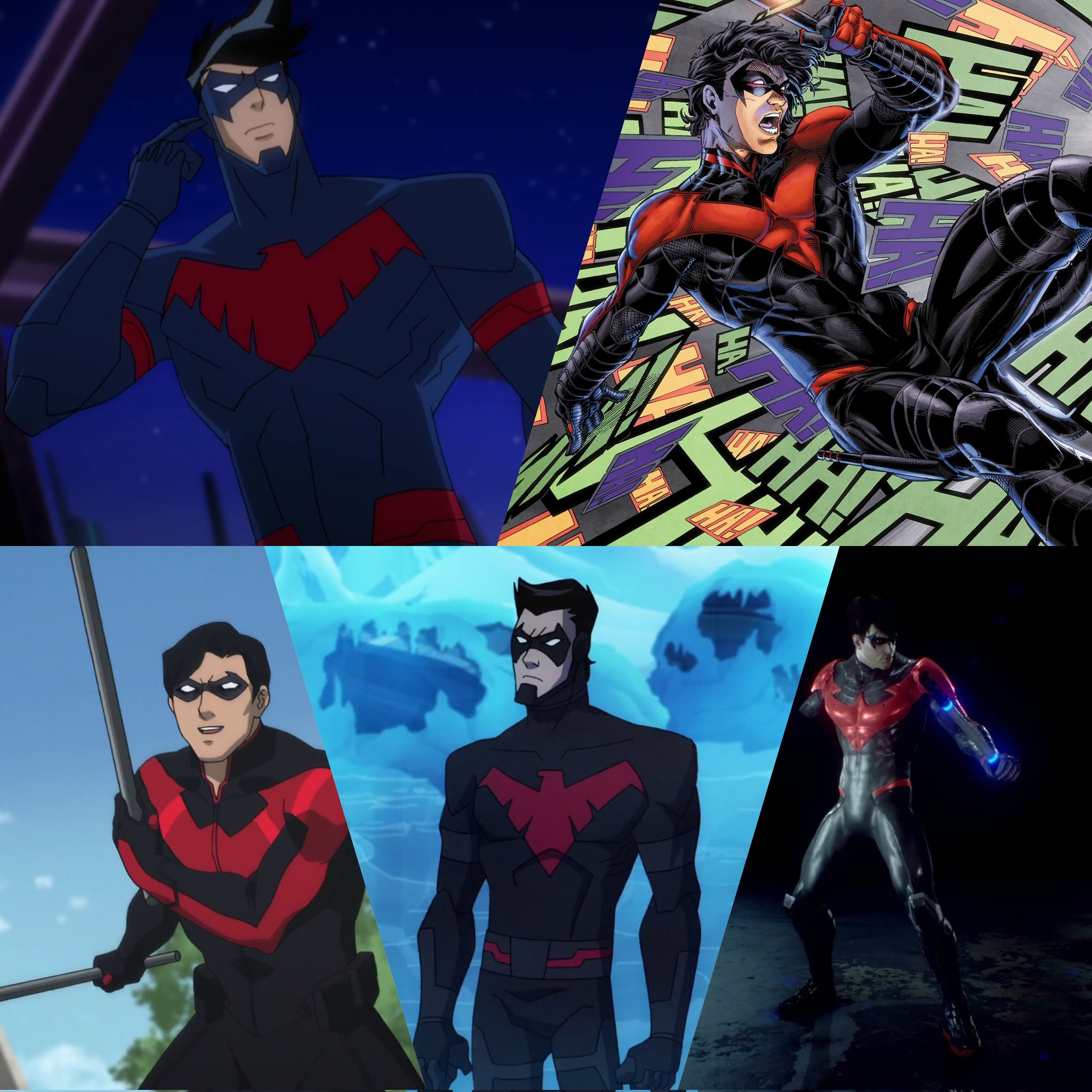 Red Nightwing Vs Blue Nightwing Tom Taylor Two INCREDIBLE Covers As