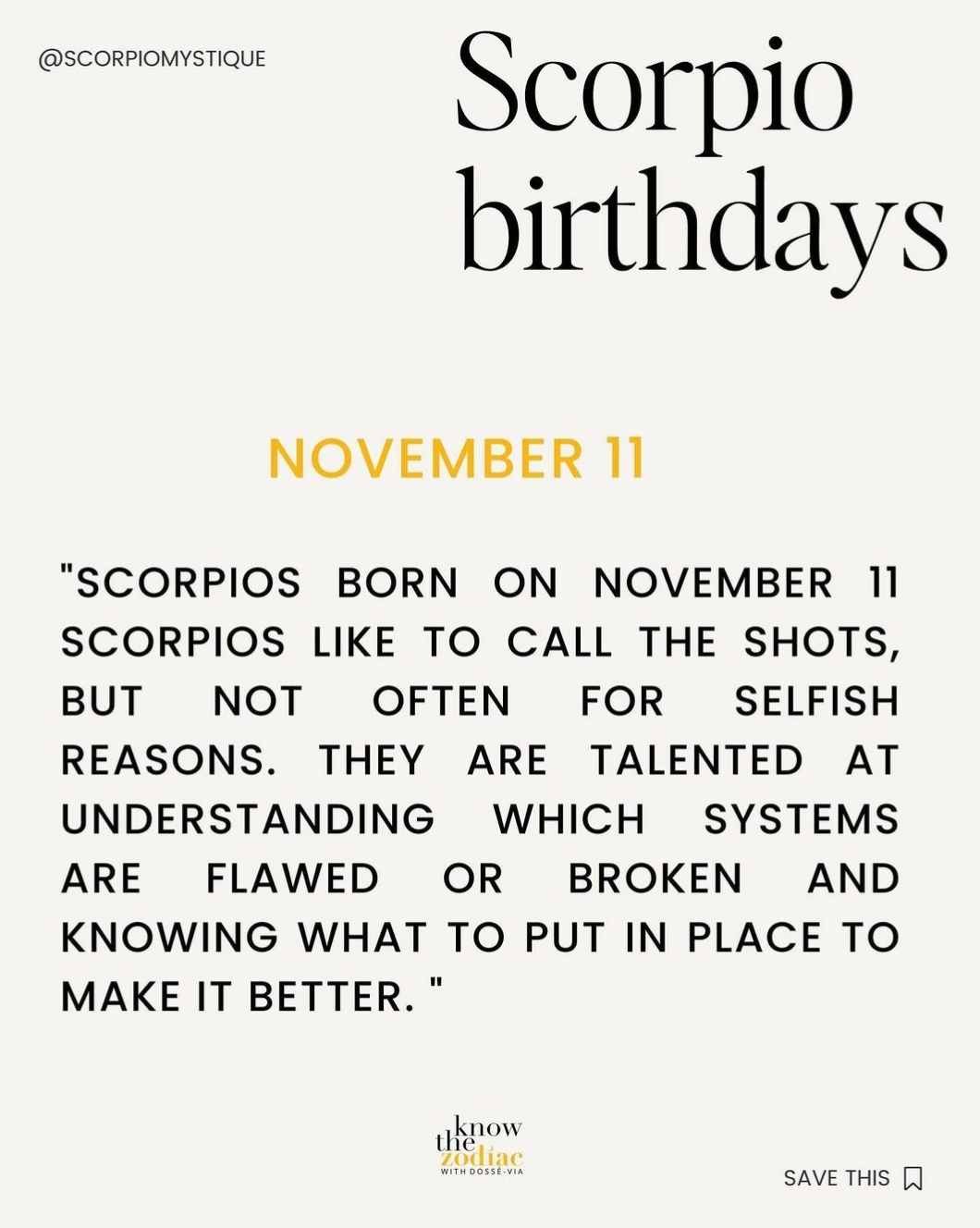 November 11 birthday zodiac 60 photos - Astrologytoyou.com