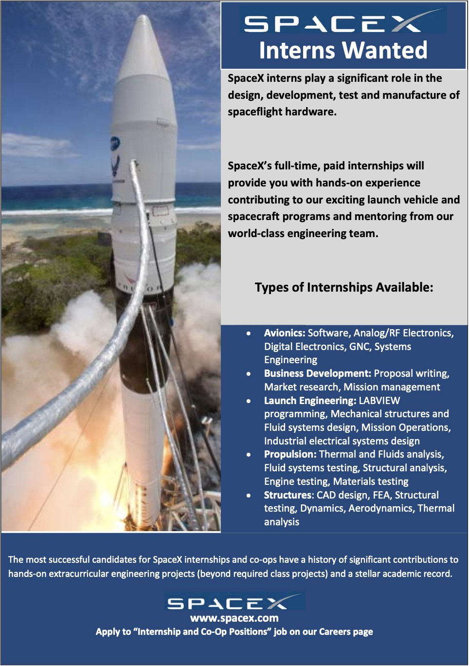 Intern Program Spacex