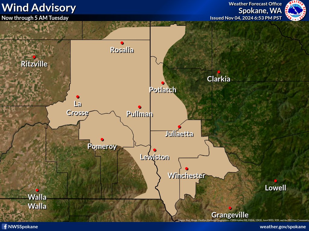 Idaho Wind Map Blizzard, Avalanche Warnings For Southern Idaho Tuesday