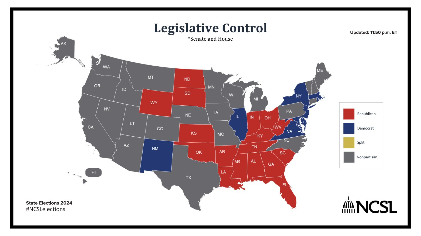 Democrat Vs Republican States 2024