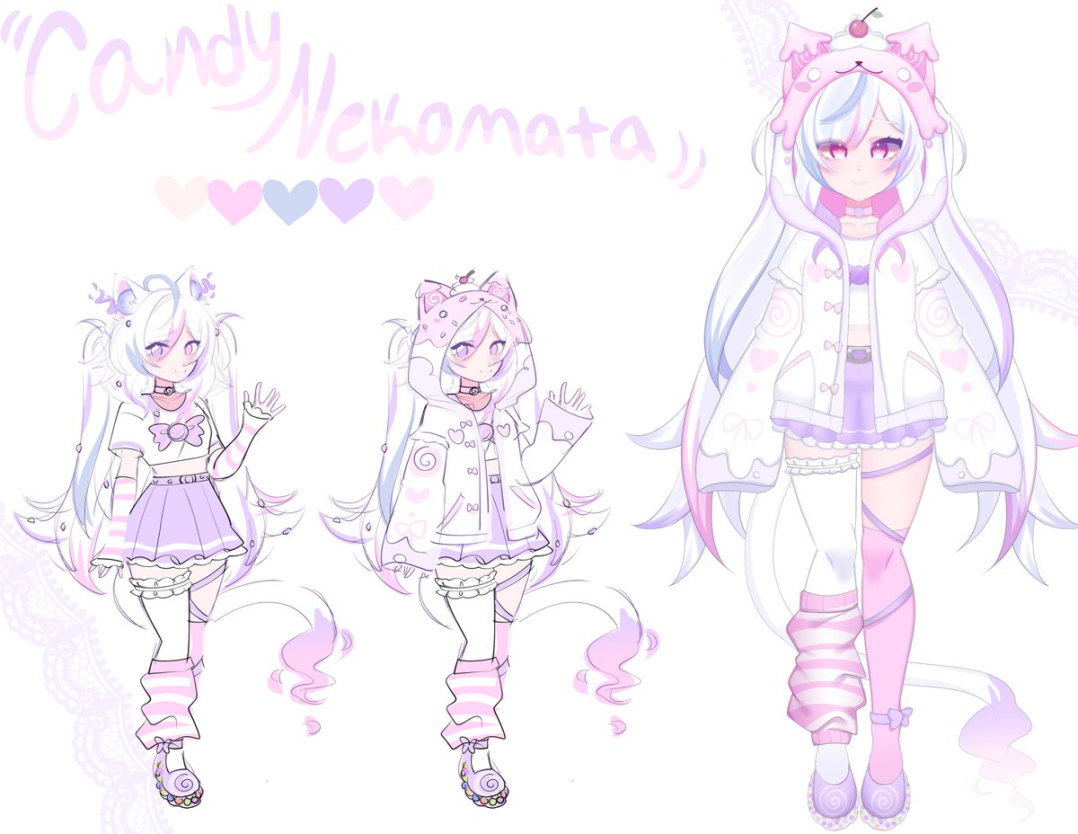 🍬Candy Nekomata adopt 🍬🩷 $295 USD commercial/design rights included ...