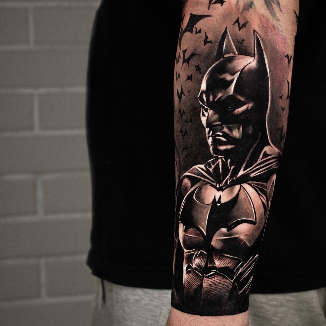 Batman Ink Tattoos Custom Design Tattoo Artist Near Me | Vivid Ink