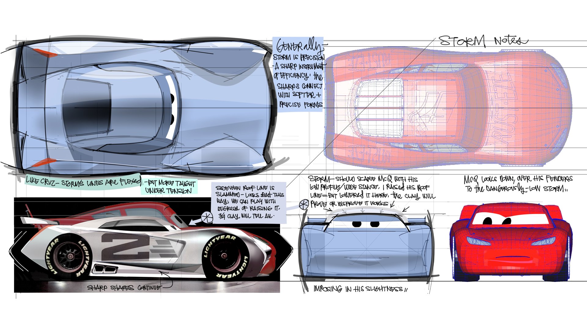 Lightning Mcqueen Side View Template Cars 3 Pixar Disney Cardboard