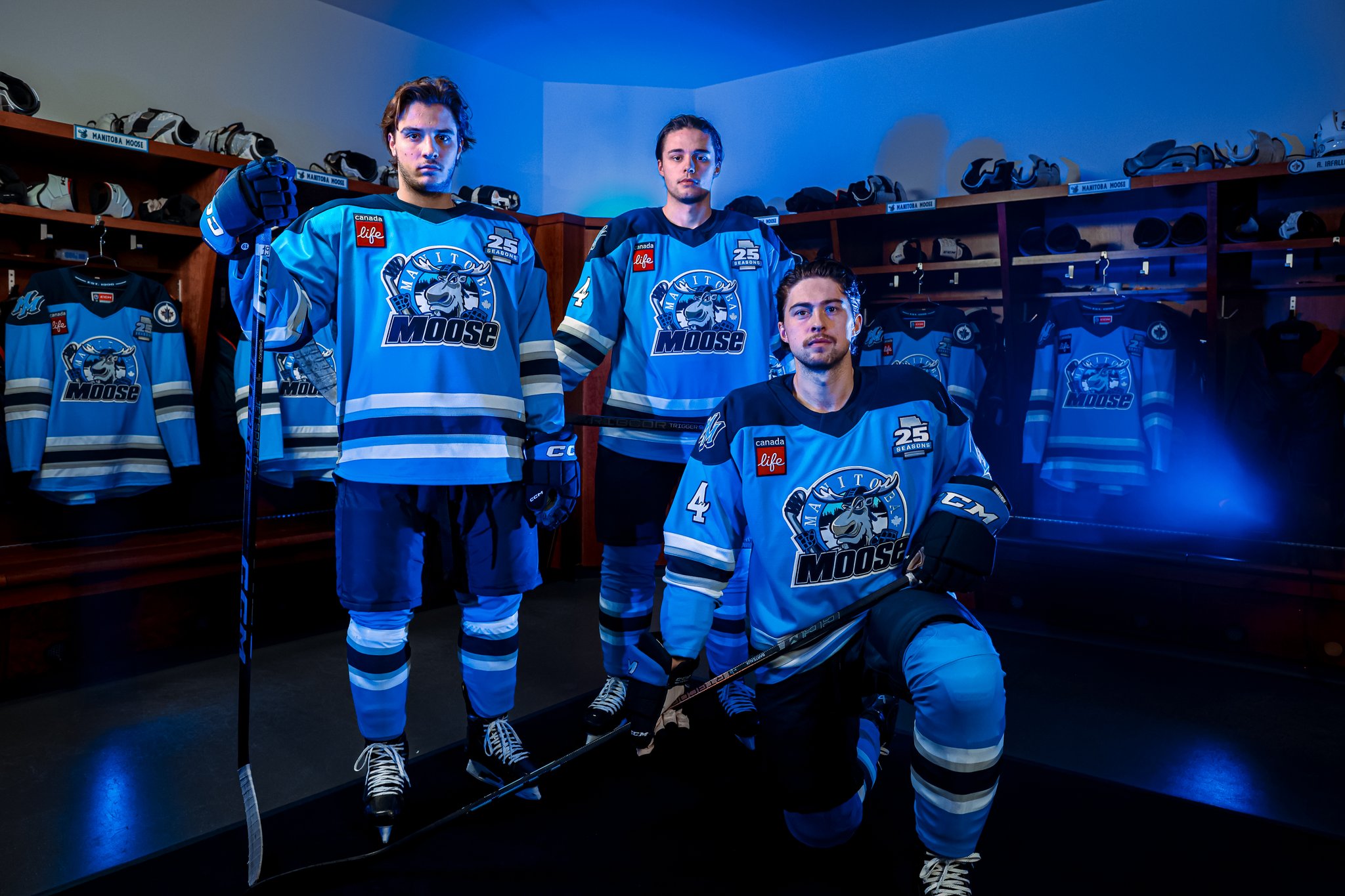 Happy Moose Logo Former Stamps' Trainer, A Happy Moose | MJHL