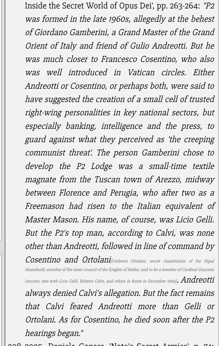 🧵 THREAD In the 1950s, the Vatican set up Le Cercle. Le Cercle is in ...