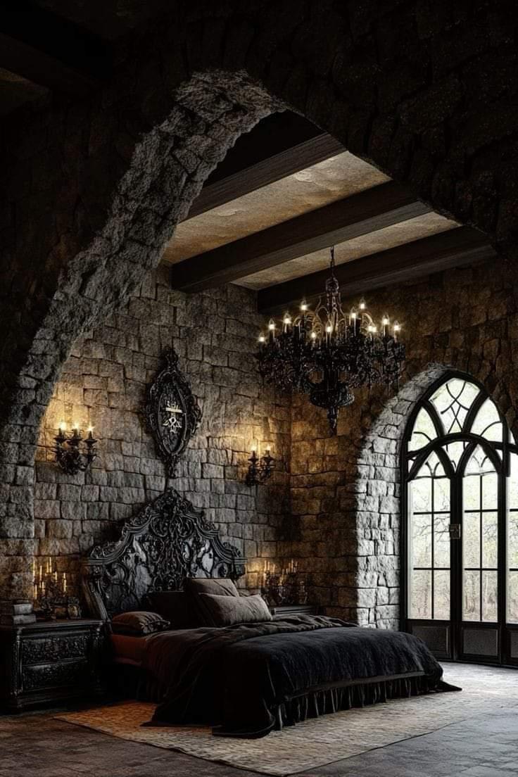 Dark Gothic Castle Interior