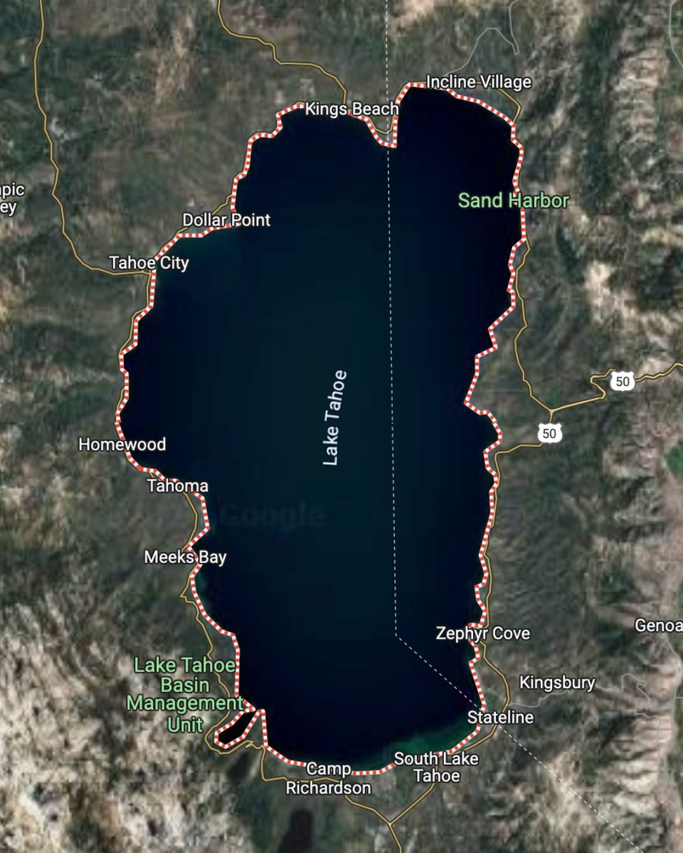 Lake Tahoe Attractions Map