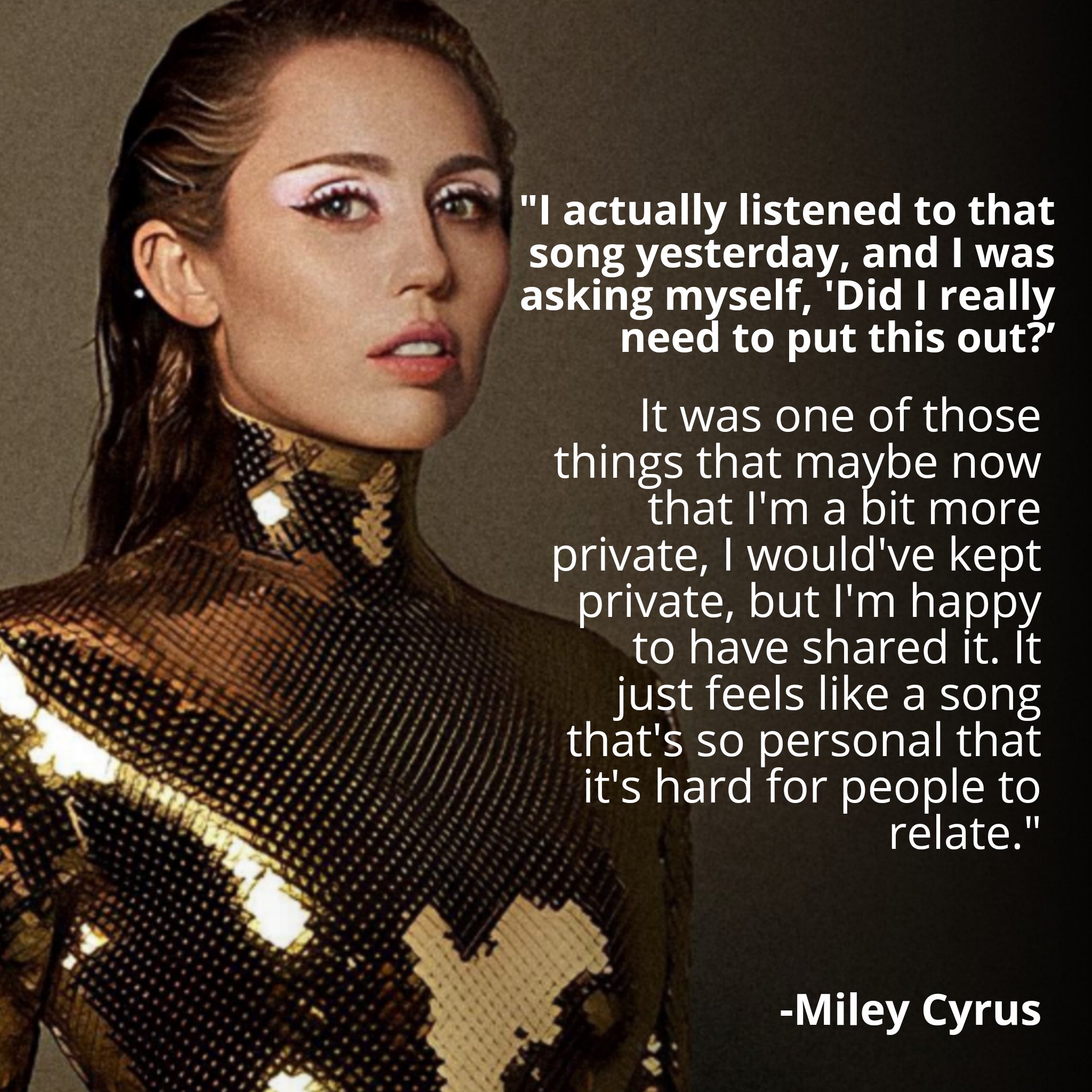Miley Cyrus Song Quotes
