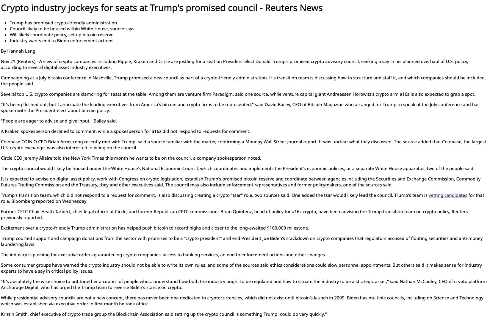 Bitcoin Reaches a New ATH Above $99K, Amidst Increased Optimism and ...